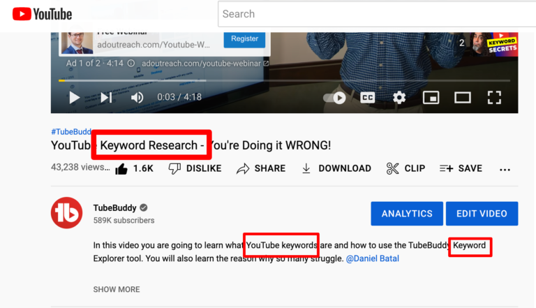 Write the Best YouTube Descriptions for Rankings | TubeBuddy