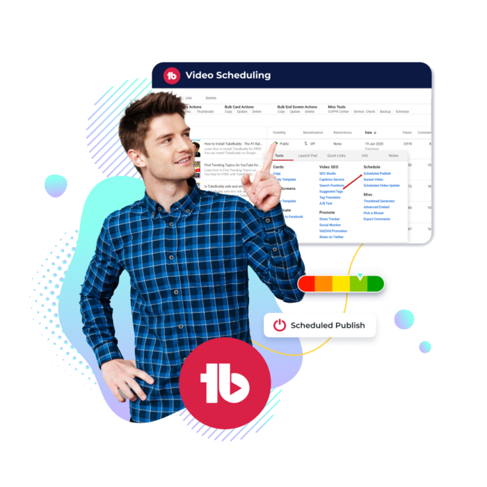 YouTube Video Scheduling Tool | Plan & Publish Smart | TubeBuddy